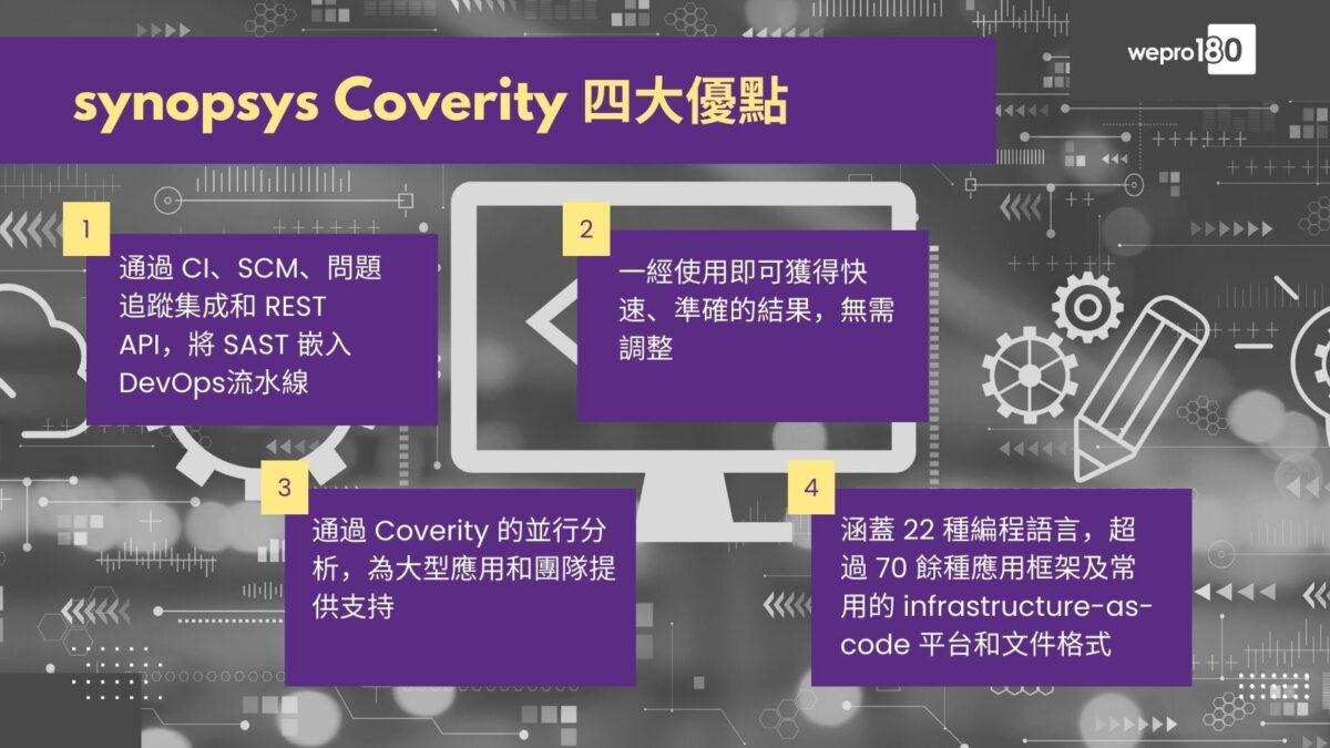 【安全測試】Coverity提供精確補救建議 快速查找並修復關鍵的安全問題 - wepro180