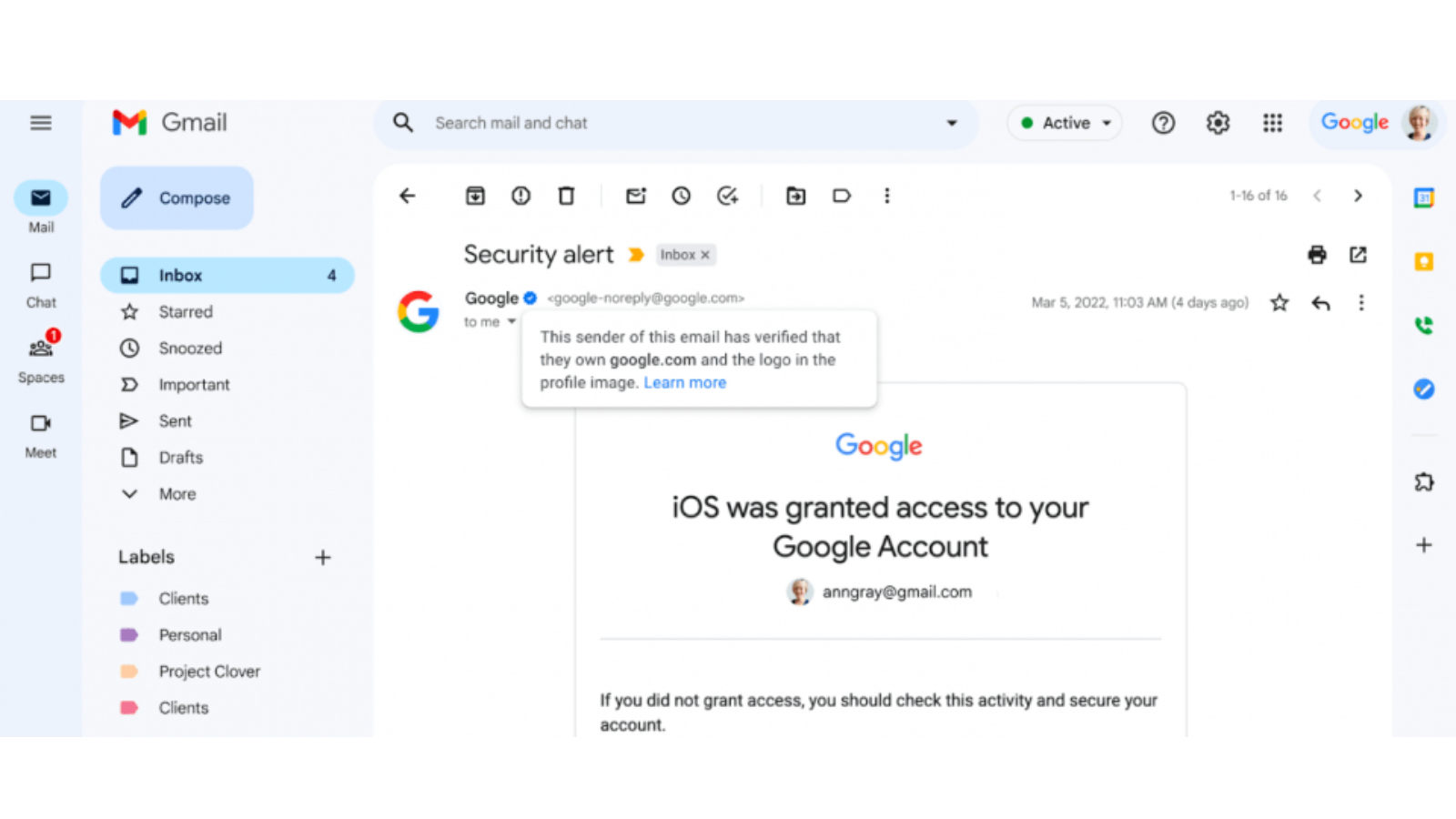 【Google宣布】Chrome安全鎖圖示9月退役 Gmail新增寄件者藍剔認證 - wepro180